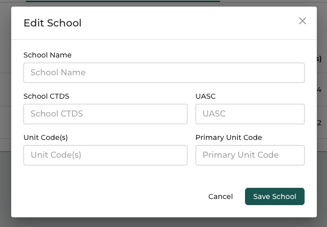 Manage Schools - NGSB Documentation